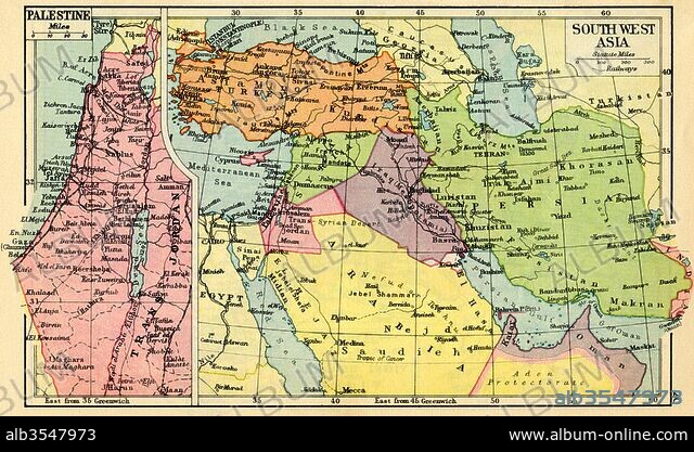 South West Asia Middle East Map