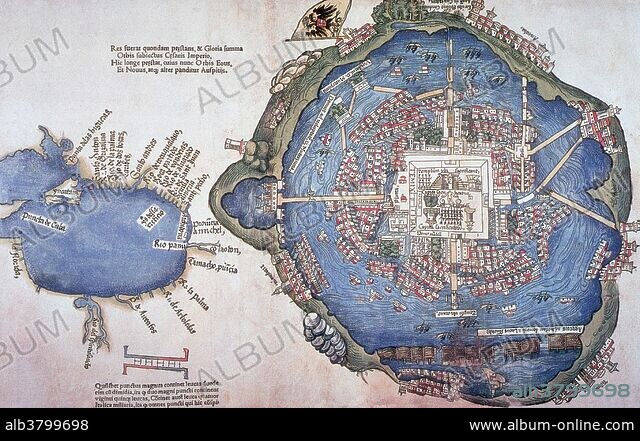 Aztec Tenochtitlan Map