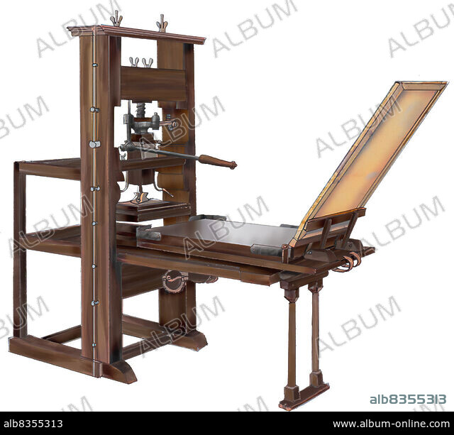 Gutenberg Printing Press Model