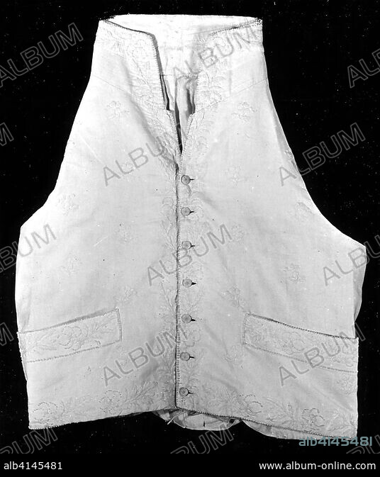 Waistcoat France Date 1775 1800 Dimensions 52 9 × 45 9 Cm 20 7 8