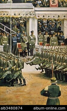 Goose Stepping German Military Bands