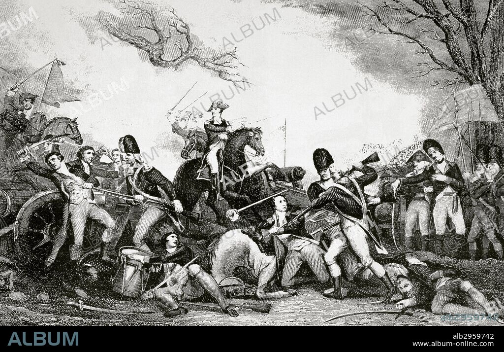 Revolutionary War Battle Scene
