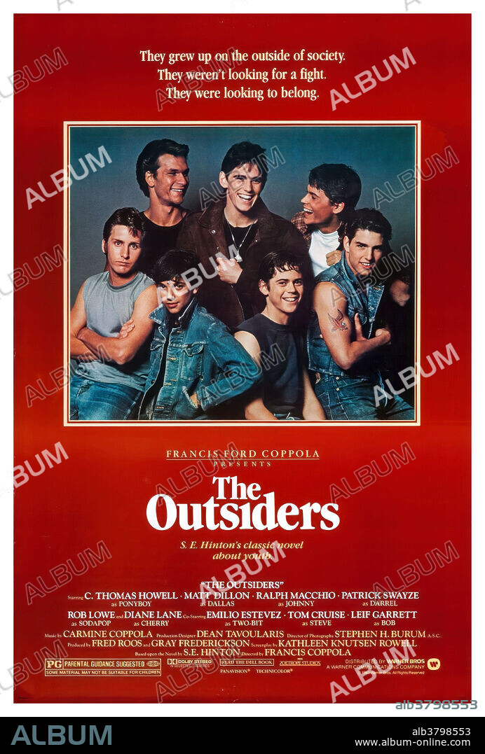 Poster Of The Outsiders 1983 Directed By Francis Ford Coppola Copyright Warner Brothers