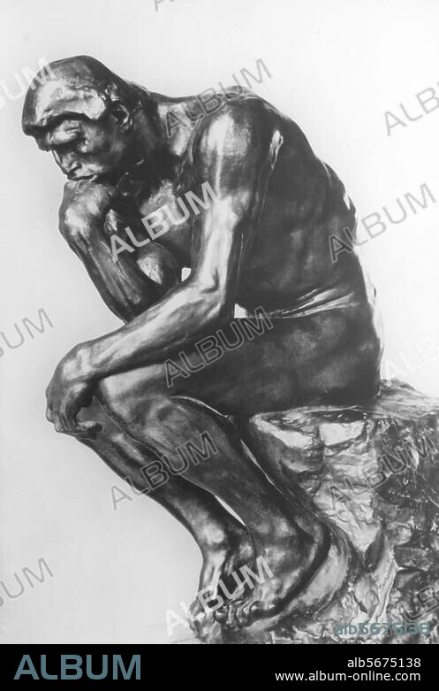 Rodin The Thinker Drawing