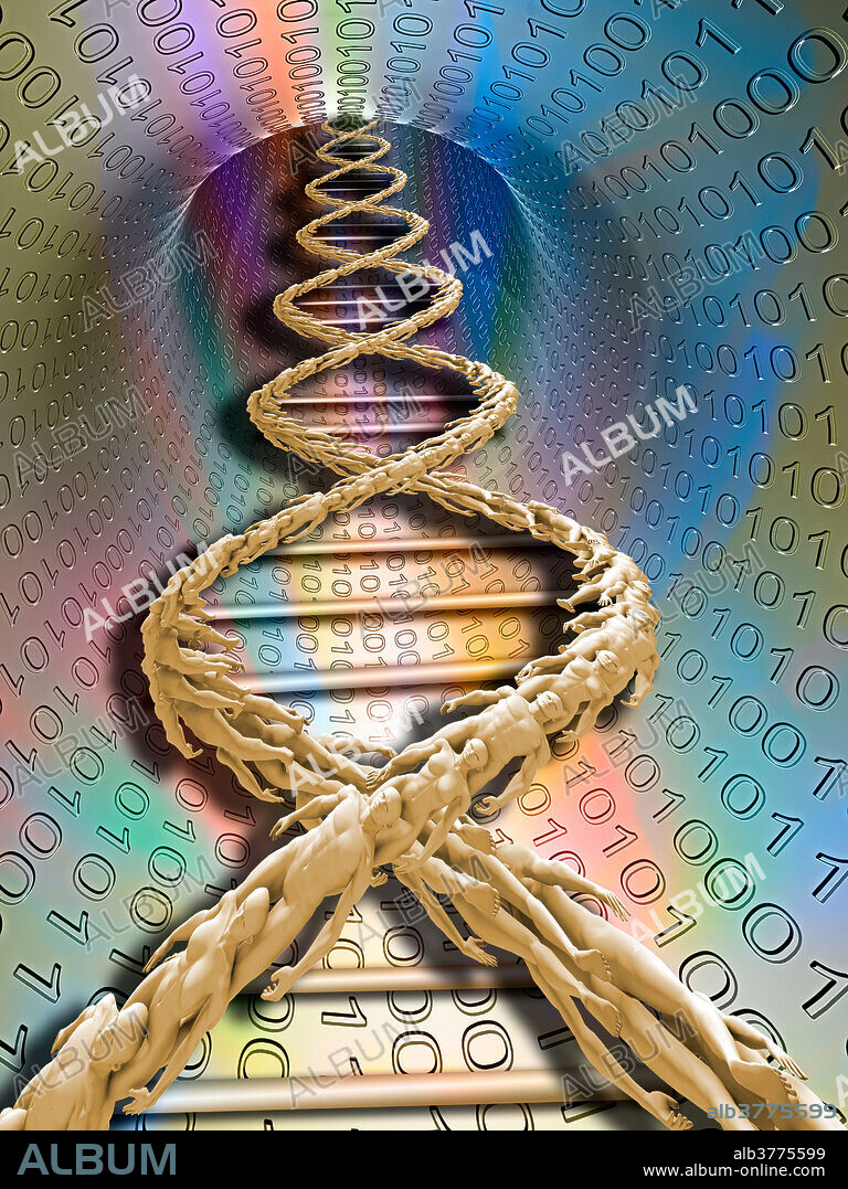 Human Dna Strand Art