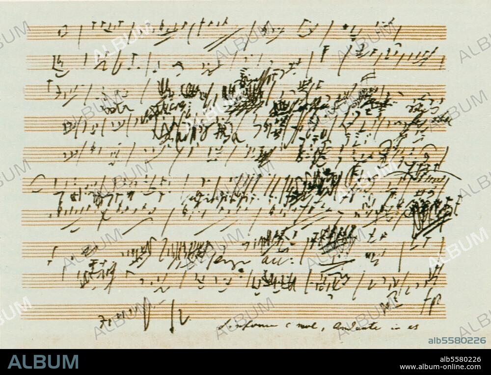 Handwritten Beethoven Sheet Music