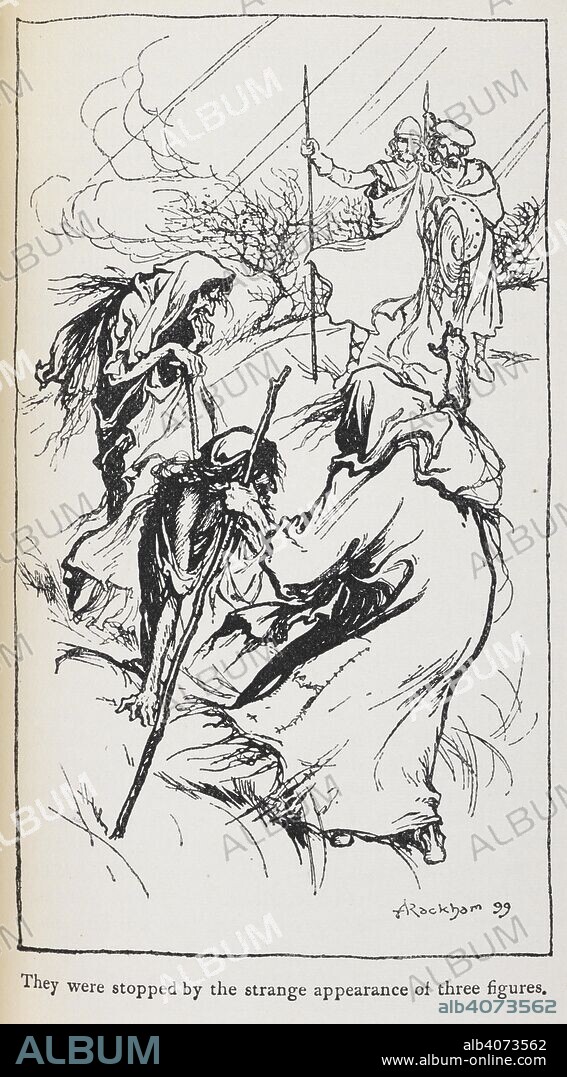 Macbeth Three Witches Drawing