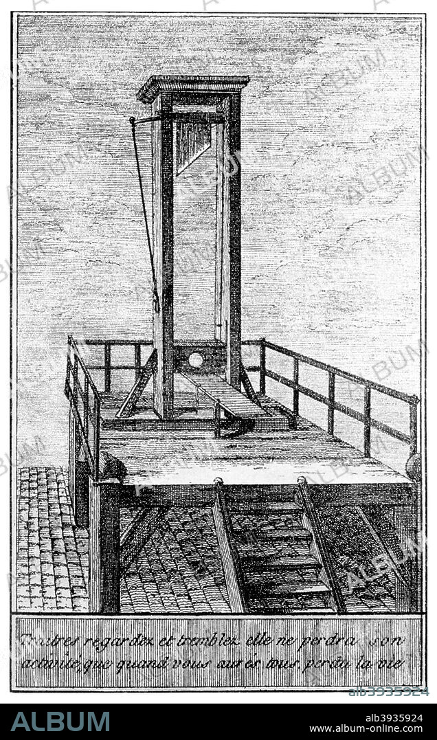 Guillotine Zeichnung