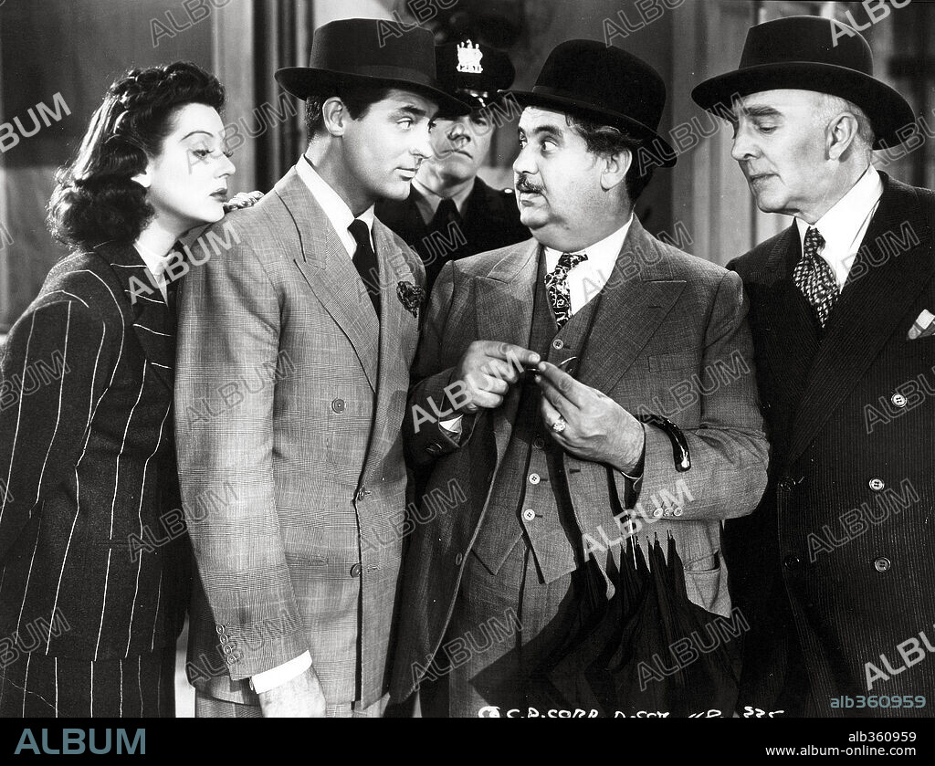 Billy Gilbert Cary Grant Clarence Kolb And Rosalind Russell In His