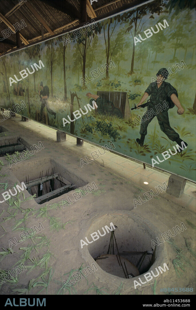 Examples of booby traps used during Vietnam war, Cu Chi Tunnels, near ...