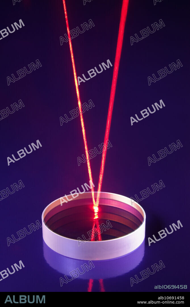 On off laser beams store