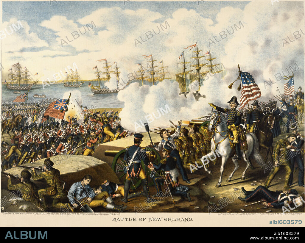 War Of 1812 Andrew Jackson Andrew Jackson At The Battle Of New Orleans